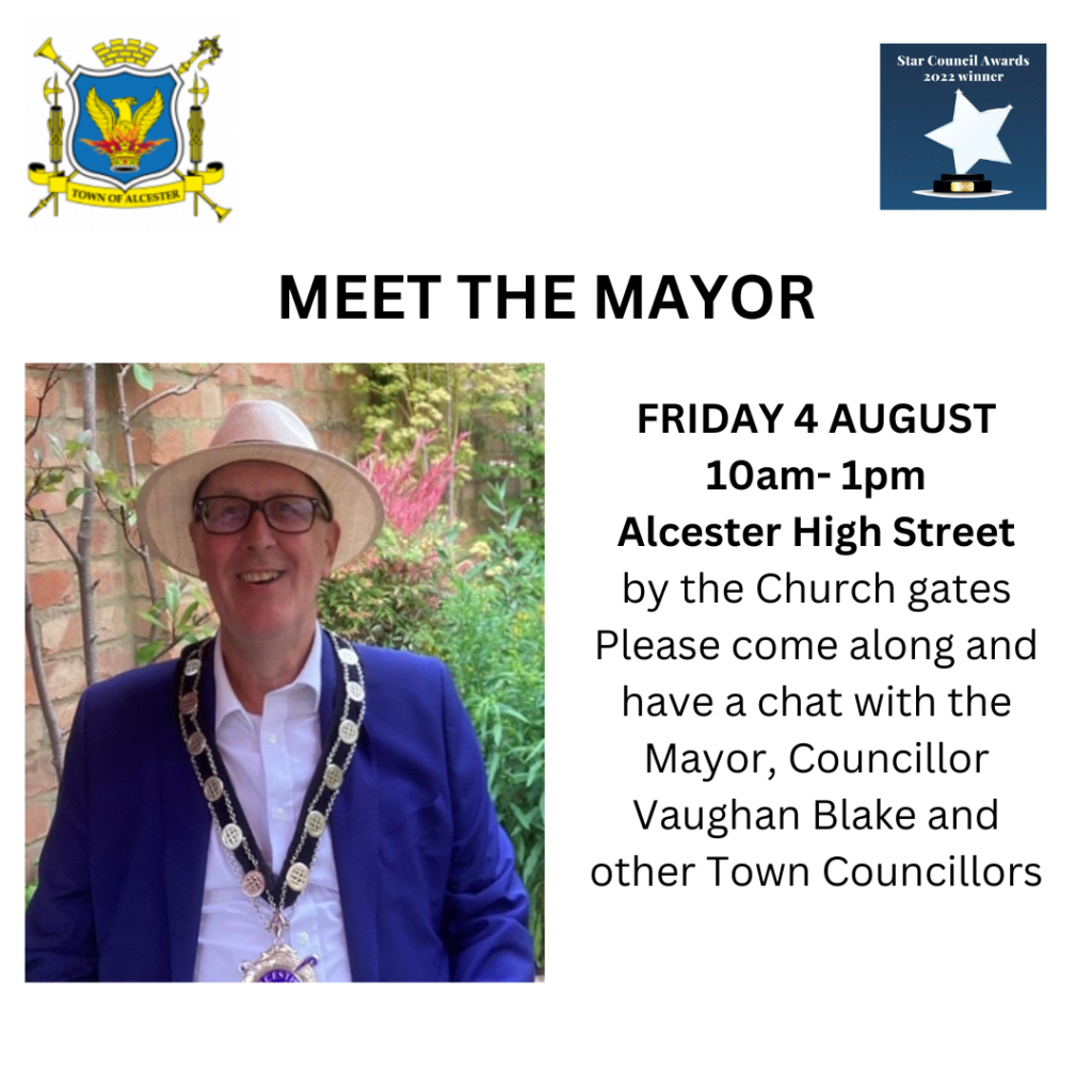 Meet the Mayor- August 2023 | Alcester Town Council